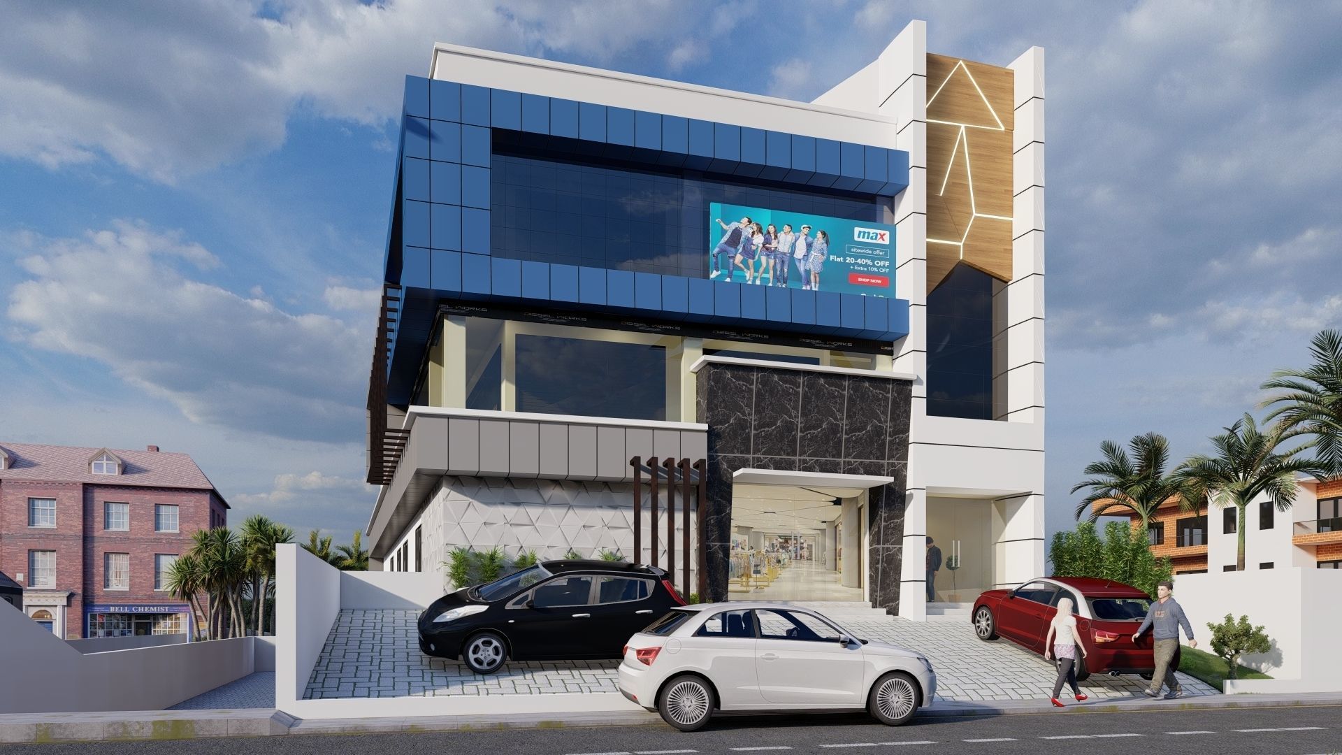 simple building 3D model 3D model | CGTrader