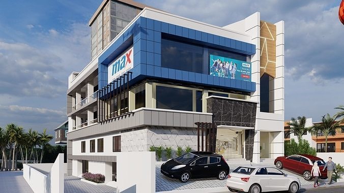 simple building 3D model 3D model | CGTrader