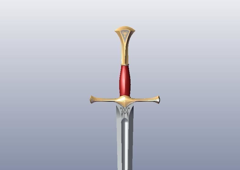 Isildur Sword 3D model 3D printable | CGTrader