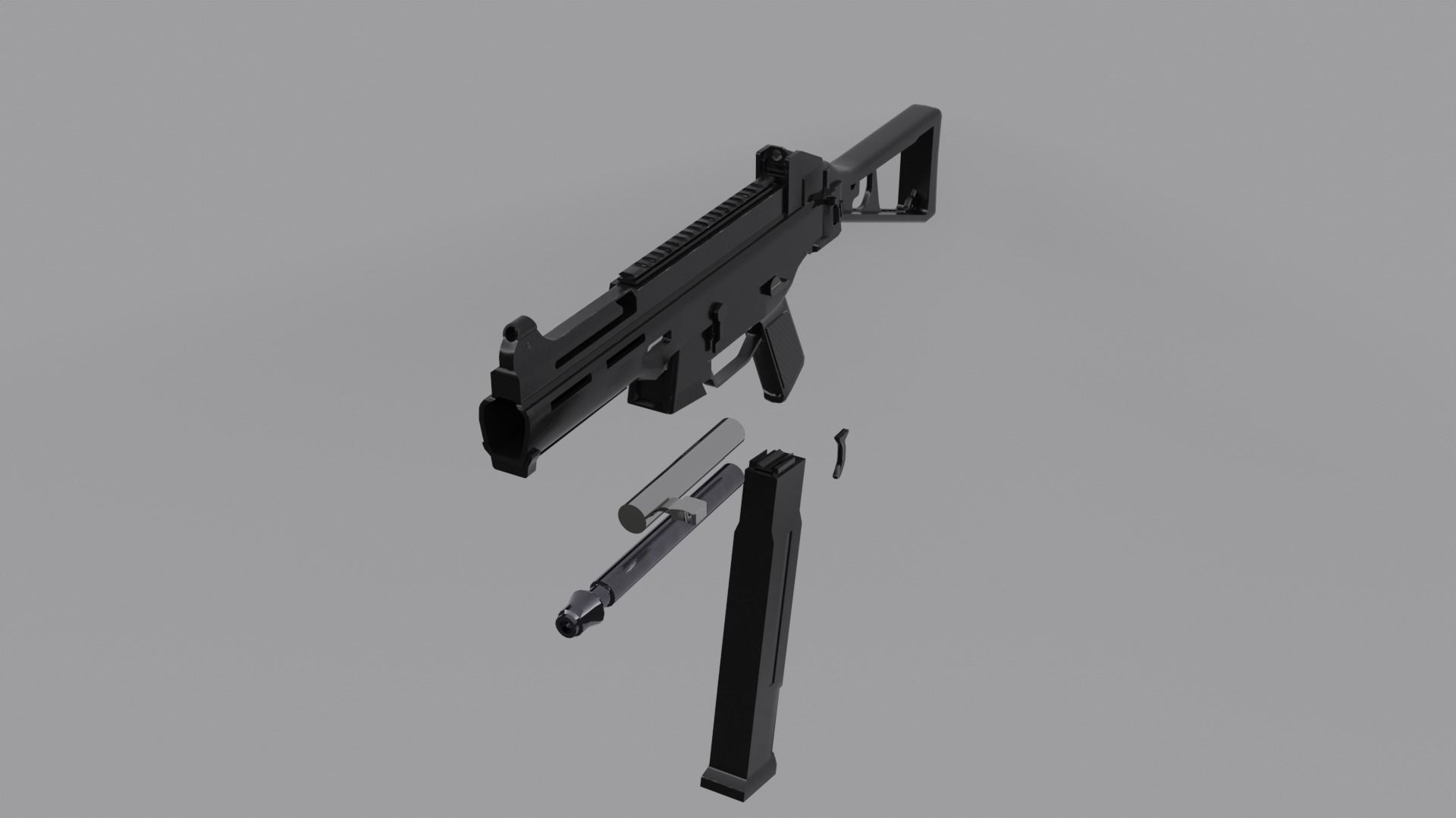 3D model Custom Ump SMG VR / AR / low-poly | CGTrader