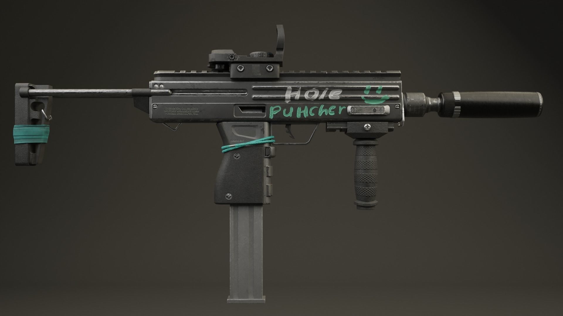 3D model MICRO UZI VR / AR / low-poly | CGTrader