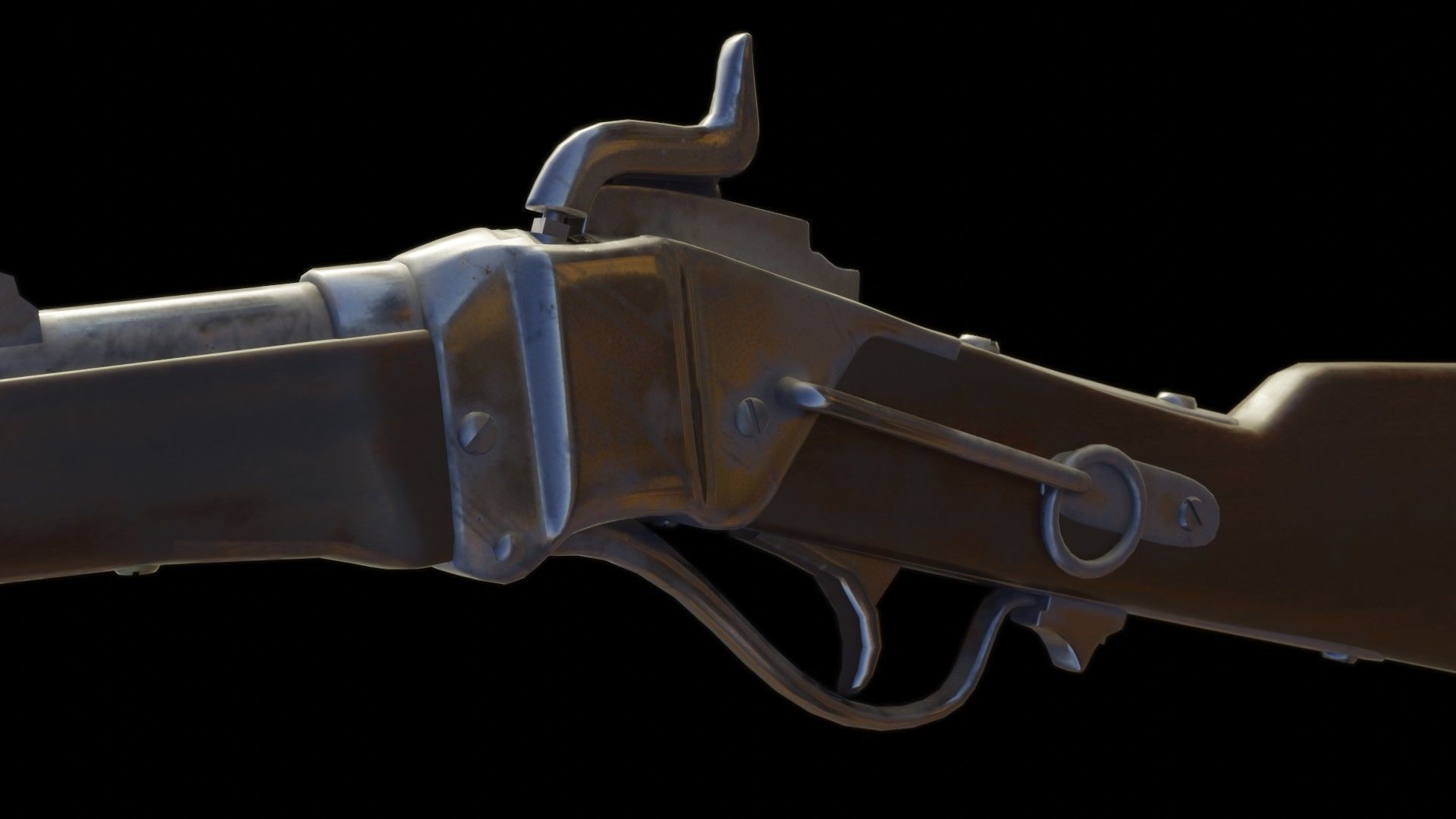 3D model M1859 Sharps Carbine VR / AR / low-poly | CGTrader