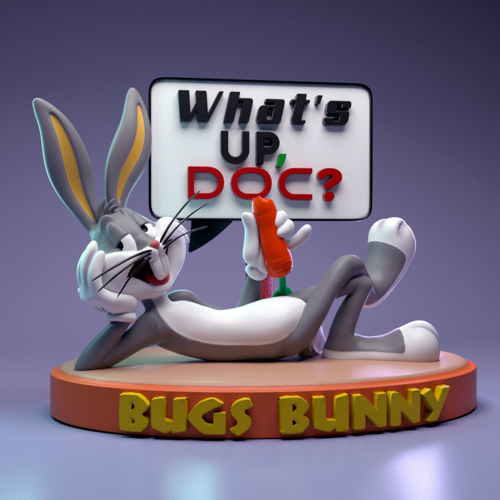 Bugs Bunny 3D model 3D printable | CGTrader