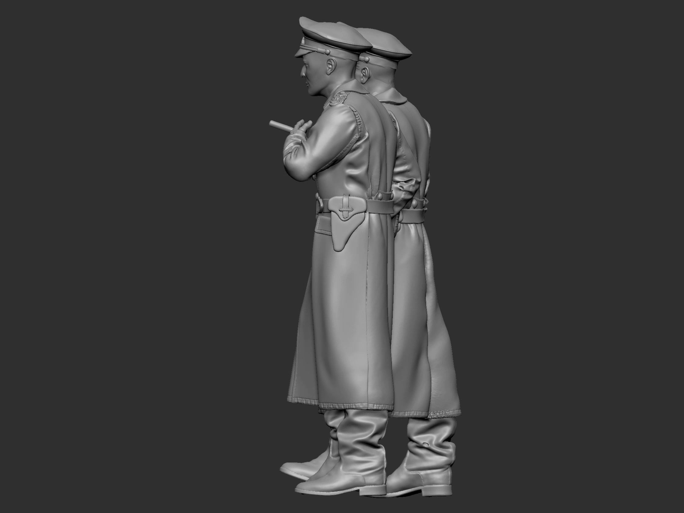 German Officers 3D model 3D printable | CGTrader