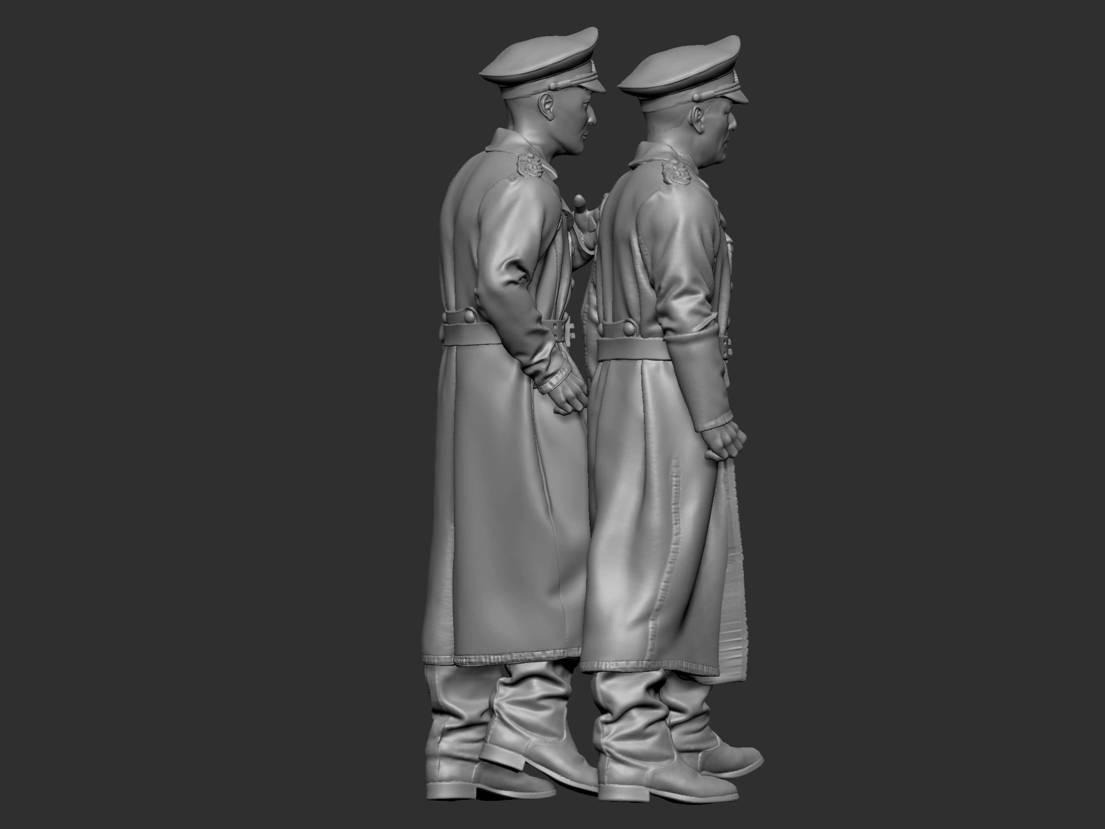 German Officers 3D model 3D printable | CGTrader