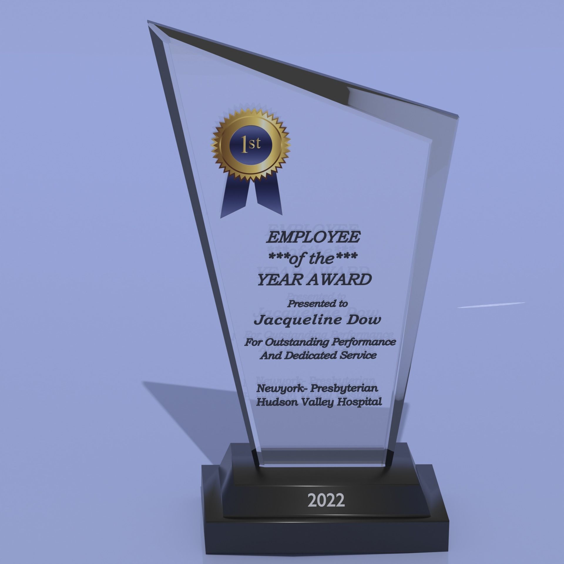 plaque award 3D model | CGTrader
