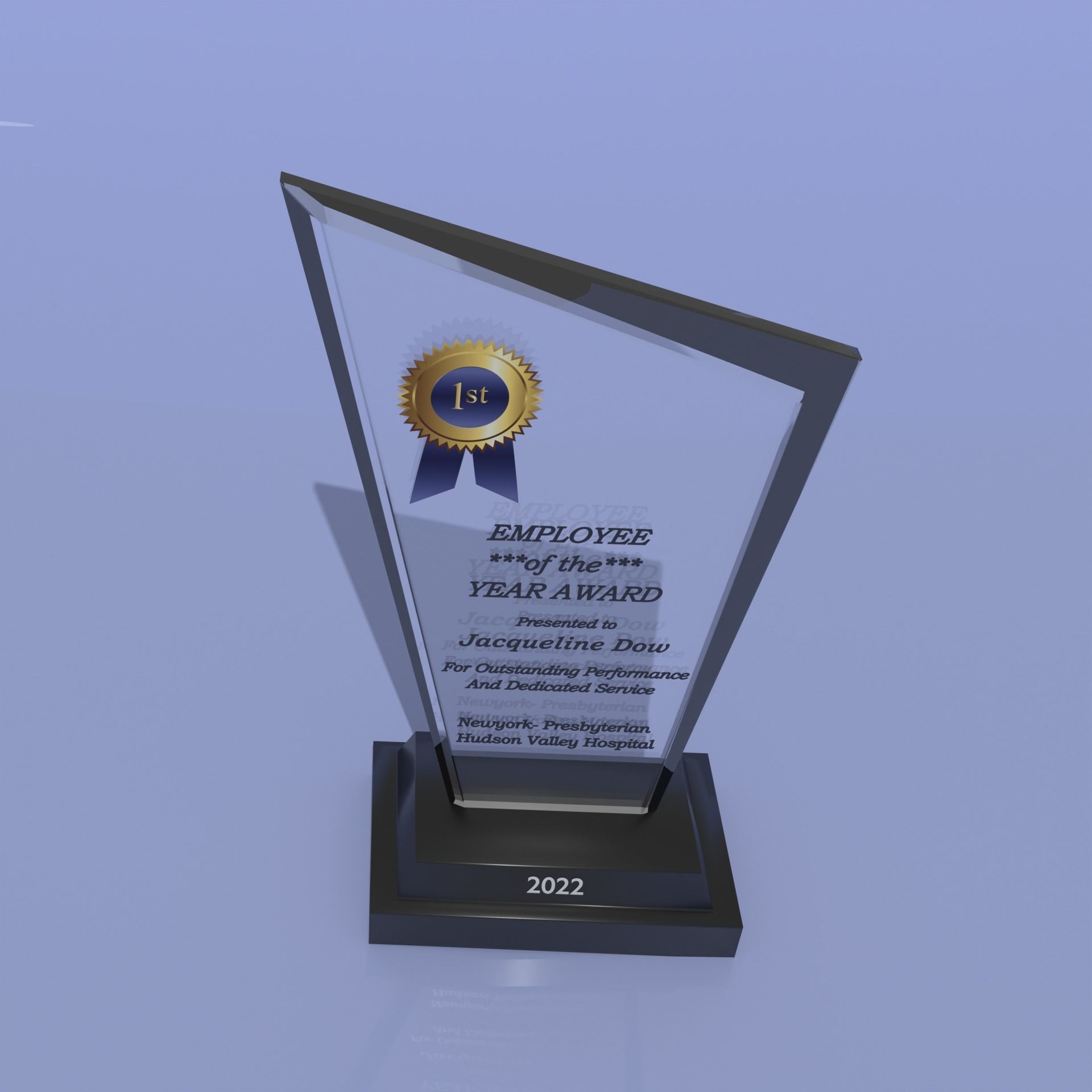 plaque award 3D model | CGTrader