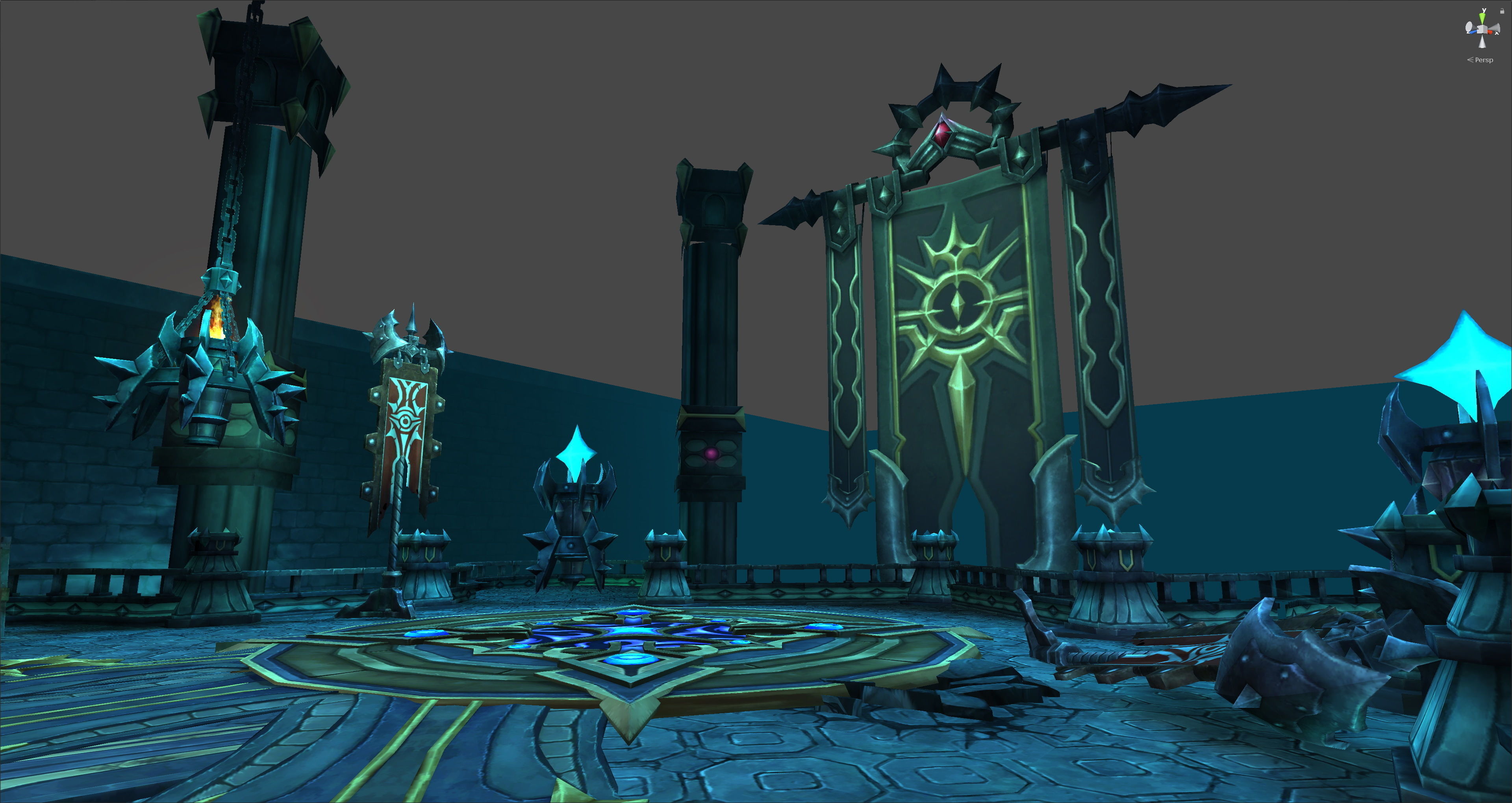 3D model Fantasy Chess RPG Environment - Final Dungeon VR / AR / low ...