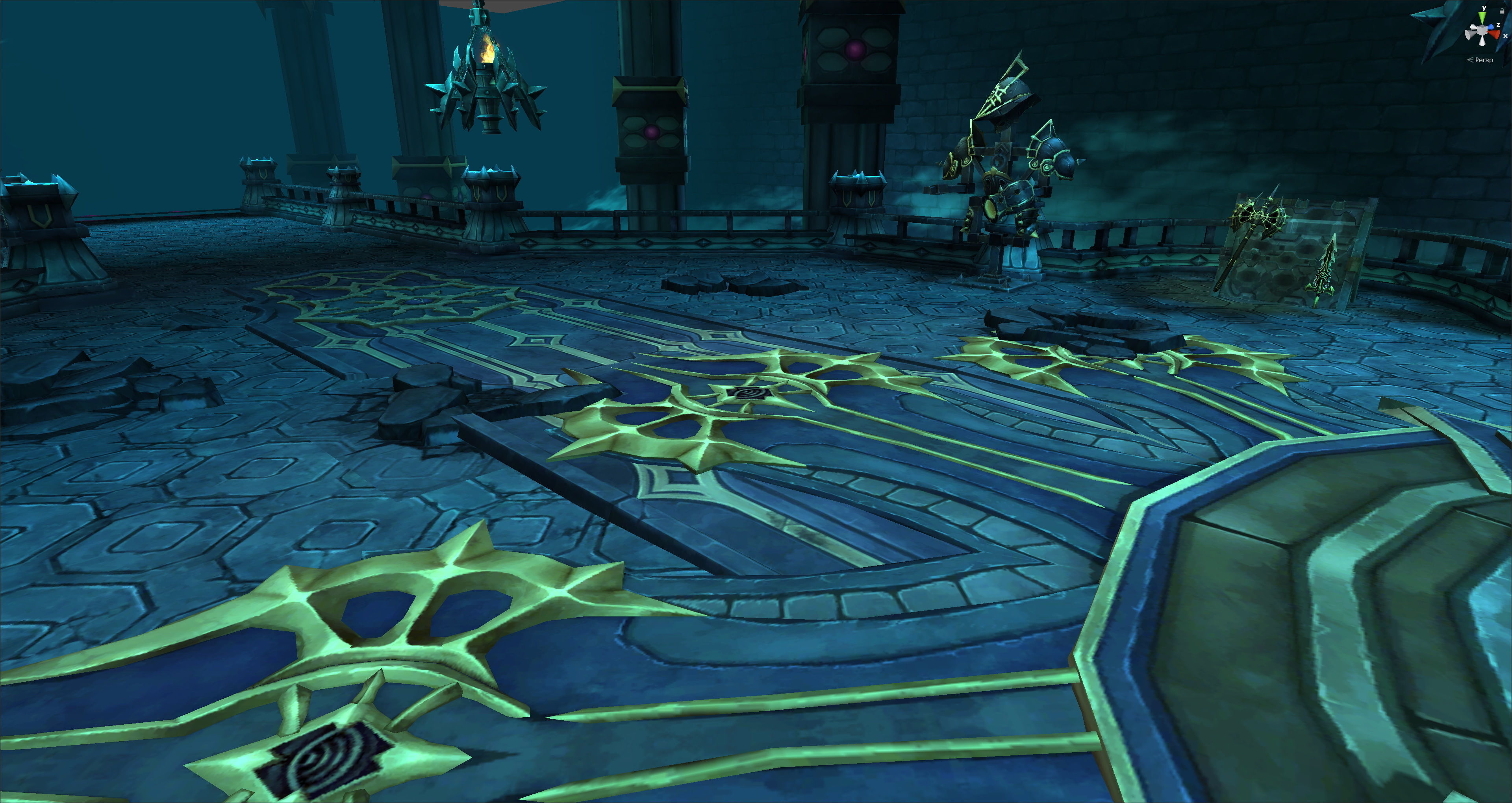 3D model Fantasy Chess RPG Environment - Final Dungeon VR / AR / low ...