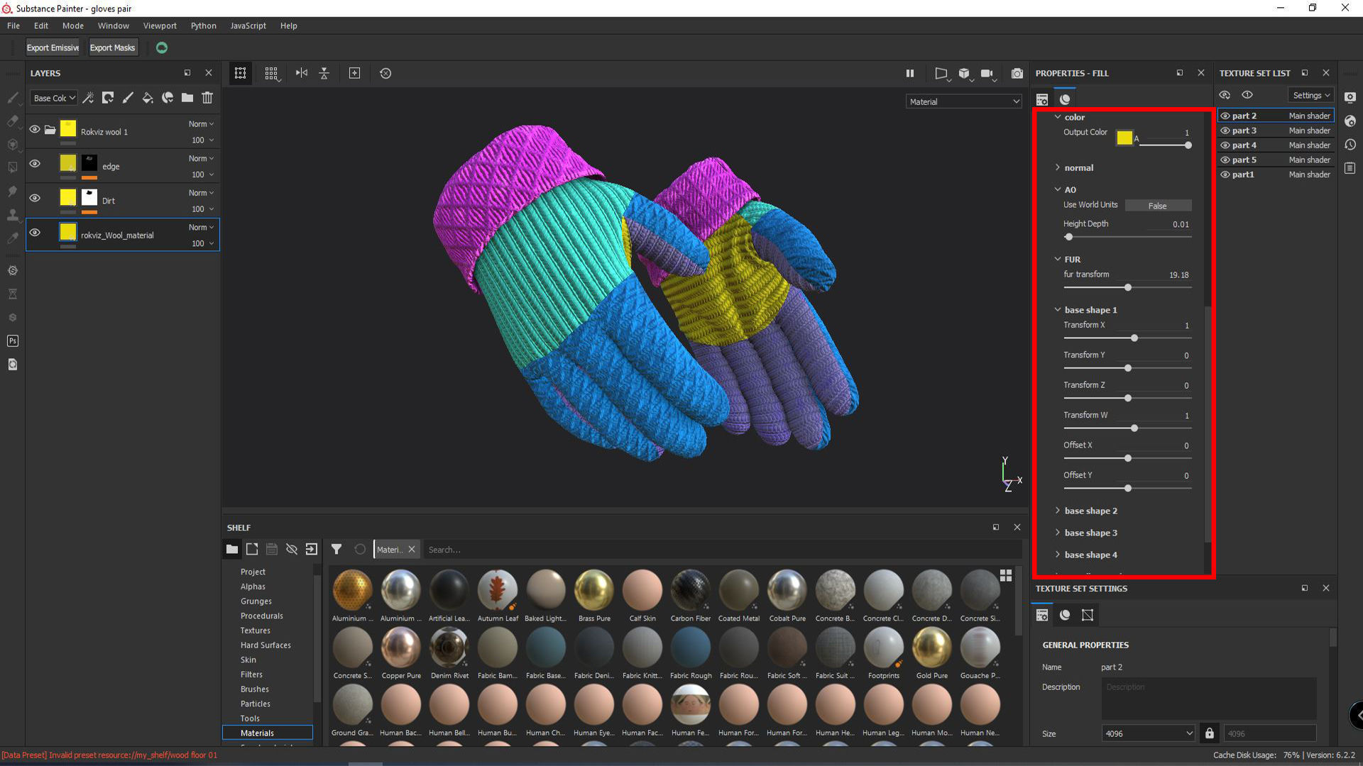 10 wool smart material and SBSAR and Free tutorial Texture | CGTrader