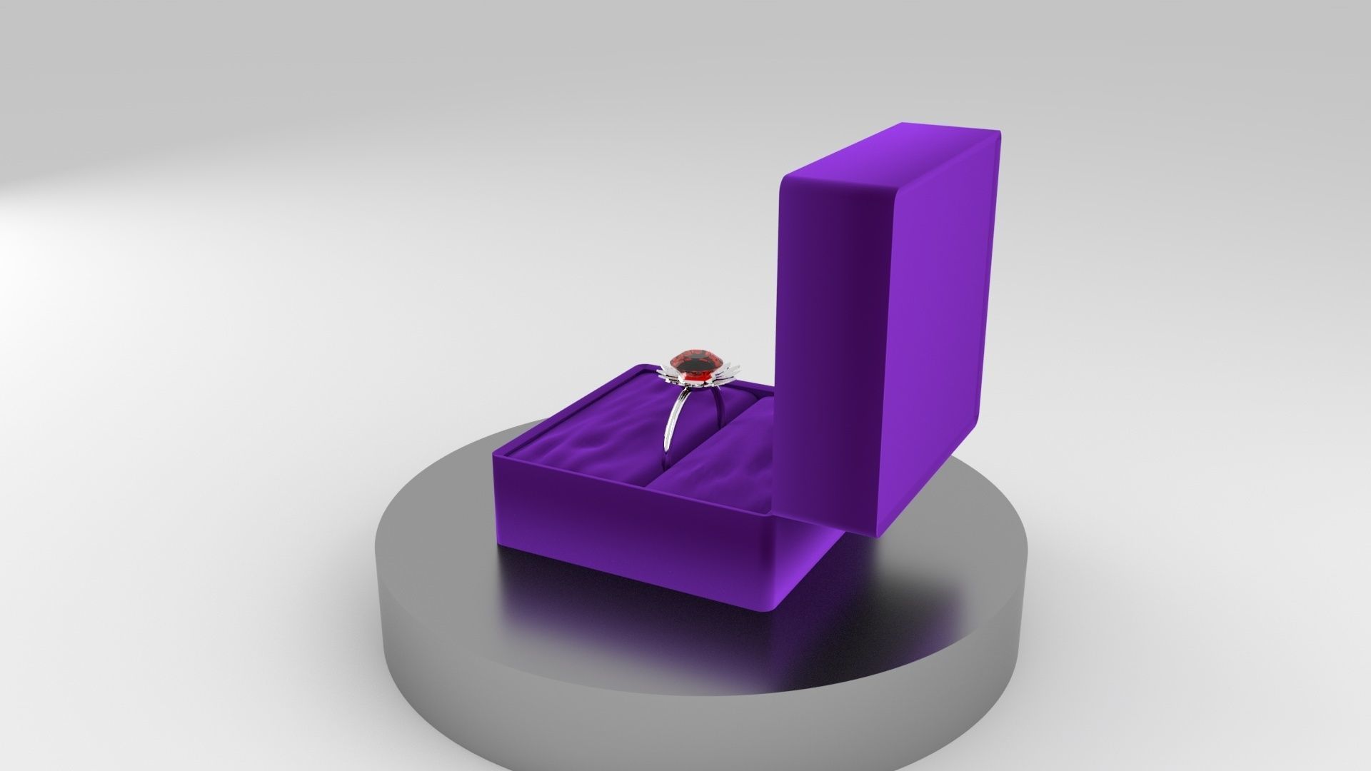 Ring Box 3D model 3D printable | CGTrader