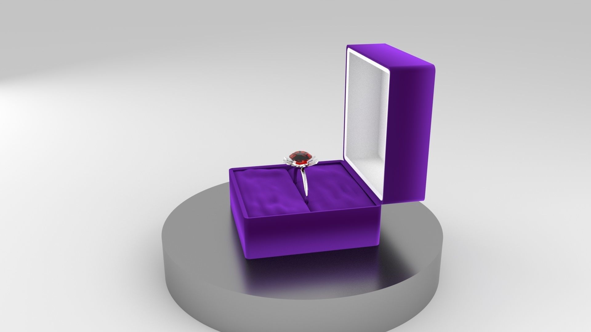 Ring Box 3D model 3D printable | CGTrader