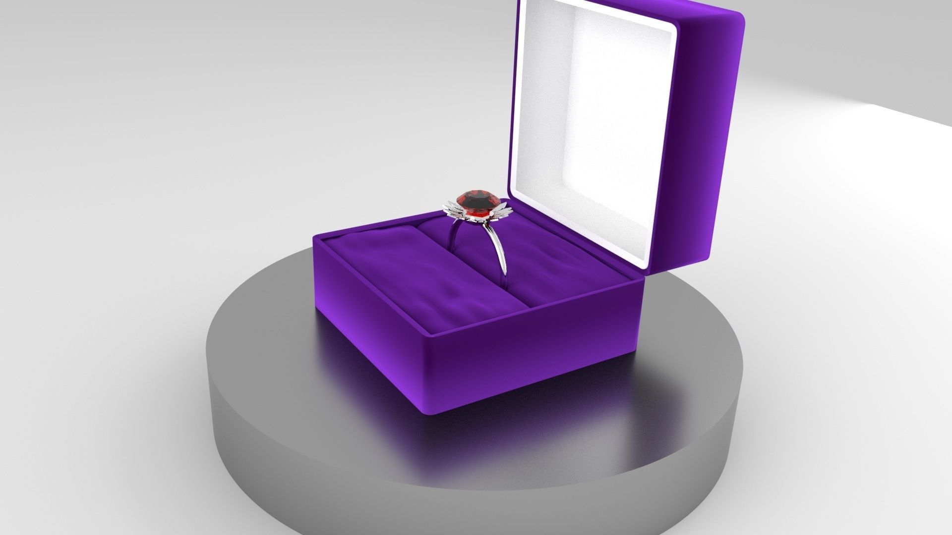 Ring Box 3D model 3D printable | CGTrader