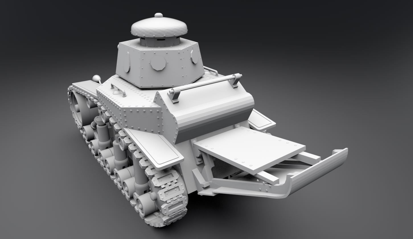 T18 Tank scale model 3D model 3D printable | CGTrader