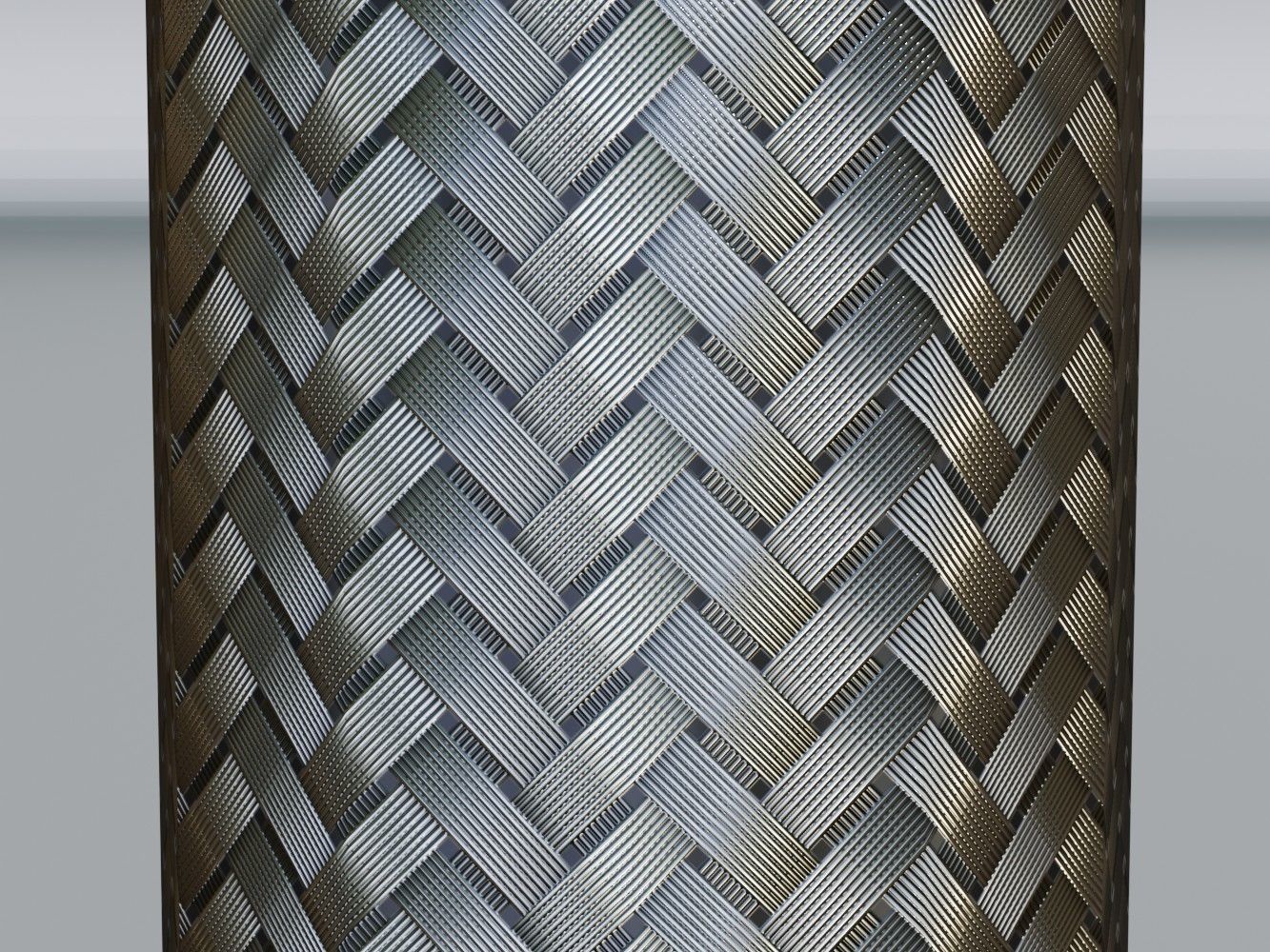 Texture Corrugated and braid metal hose sleeving textures VR / AR / low ...