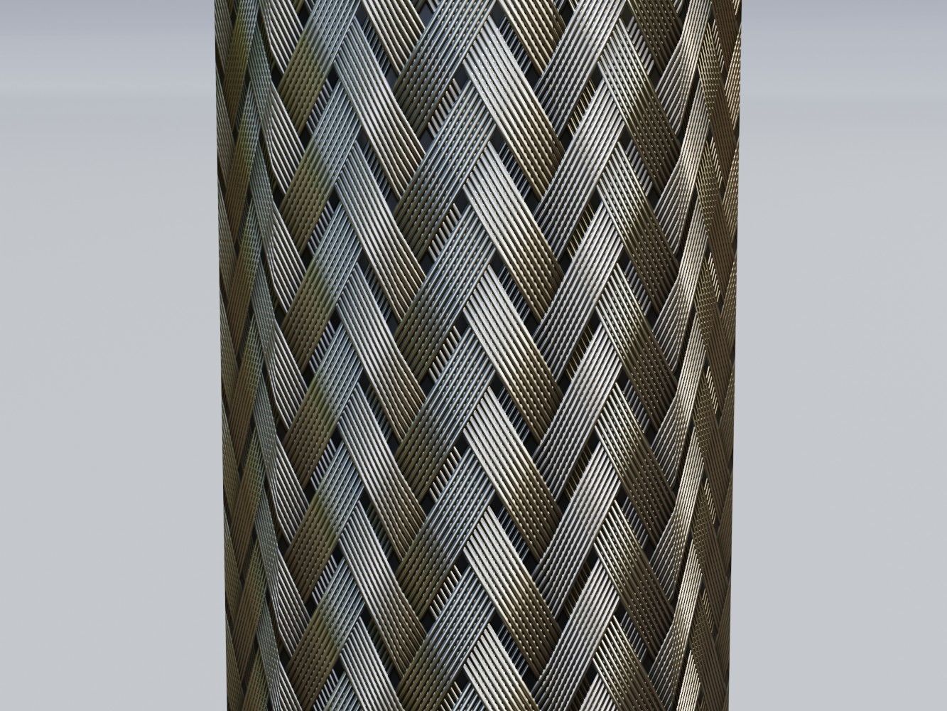 Texture Corrugated and braid metal hose sleeving textures VR / AR / low ...