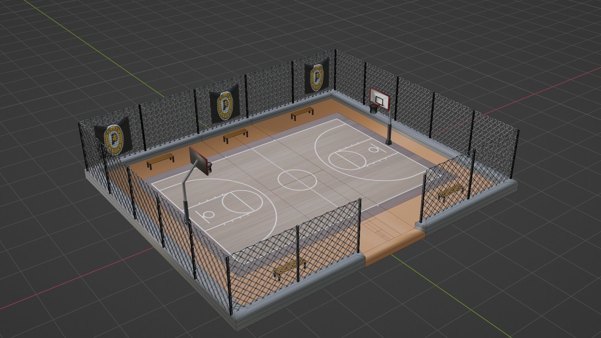 3D model Basketball Stadium - Indiana Pacers VR / AR / low-poly | CGTrader