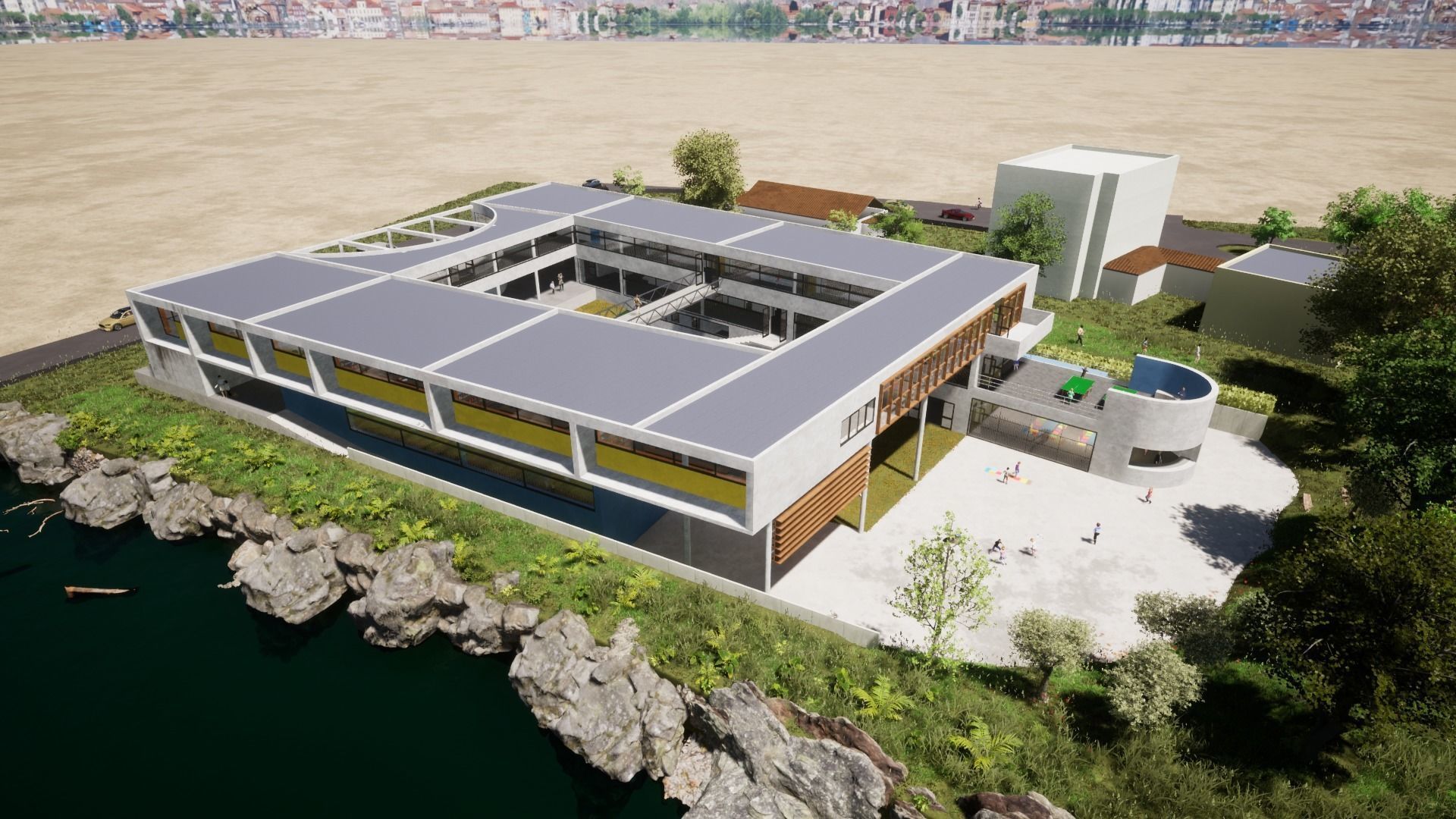 PUBLIC ELEMENTARY SCHOOL for Twinmotion and Unreal Engine 4 3D model ...