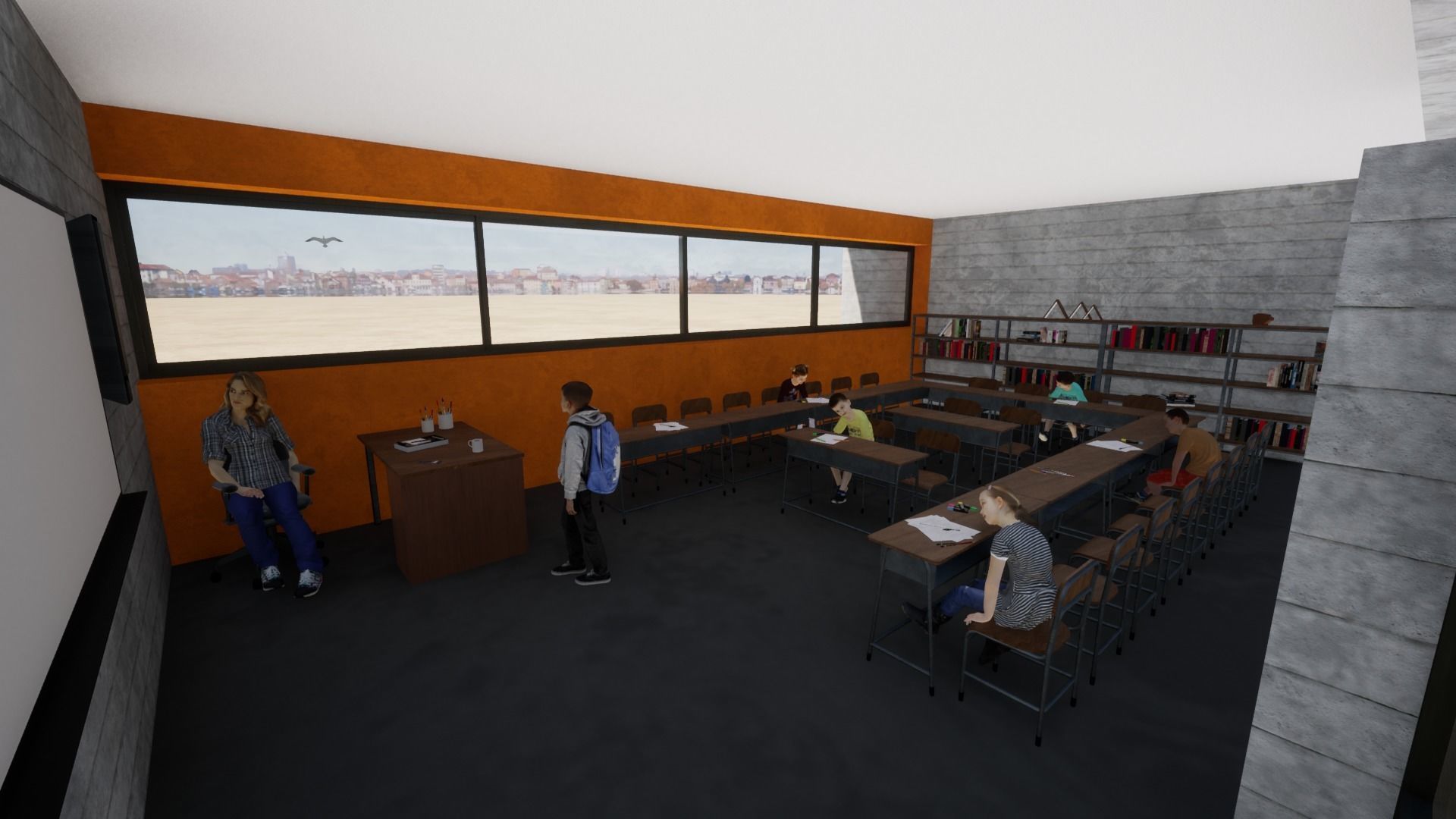 PUBLIC ELEMENTARY SCHOOL for Twinmotion and Unreal Engine 4 3D model ...