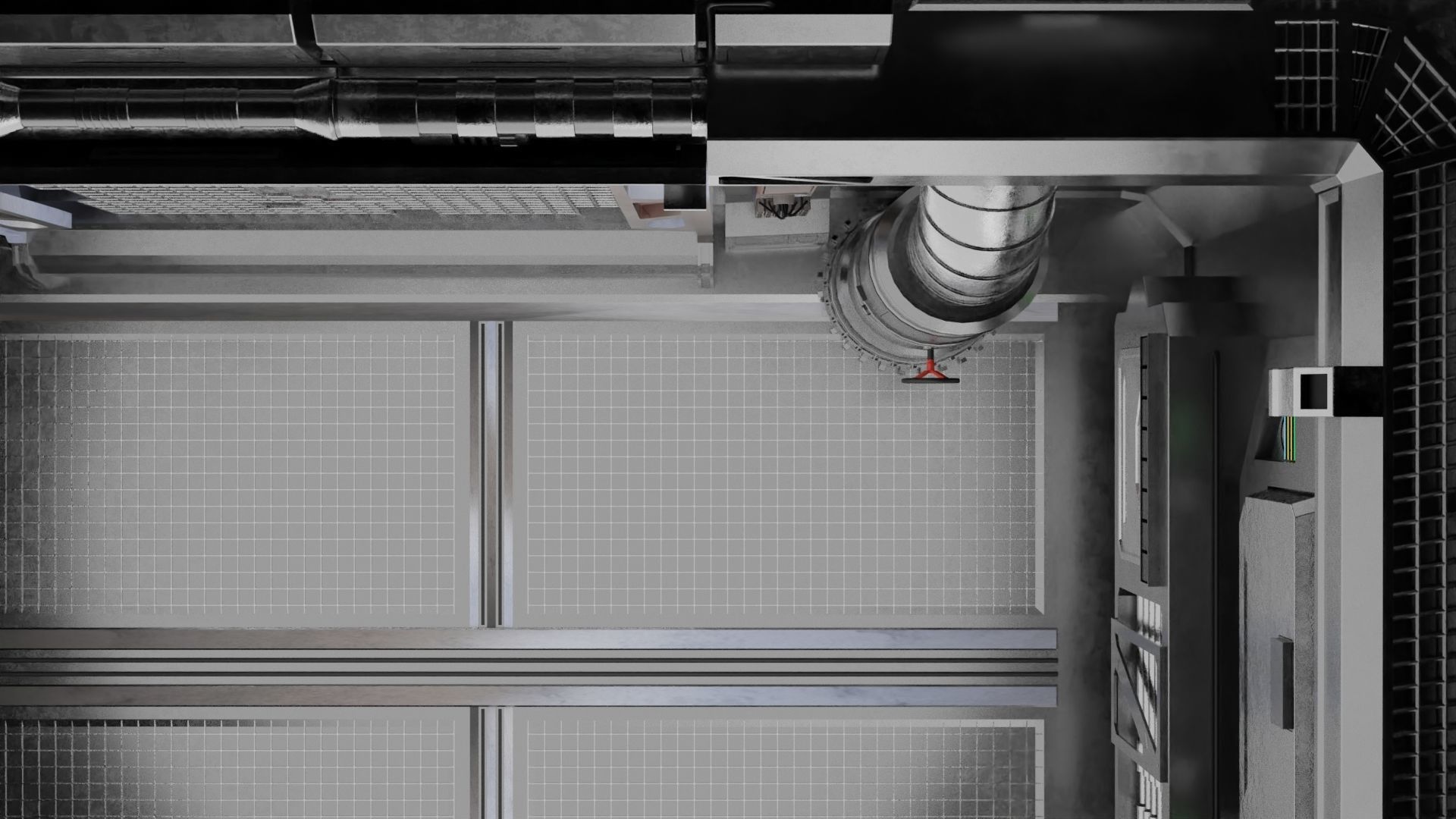 Interior sci-fi laboratory control room 3D model | CGTrader
