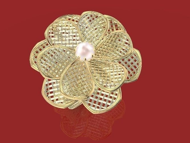 turkish flower wire ring slt verified 3D model 3D printable | CGTrader