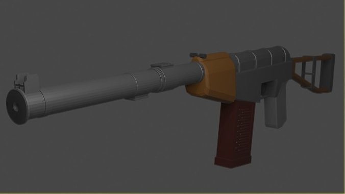 3D model AS-VAL Rifle VR / AR / low-poly | CGTrader
