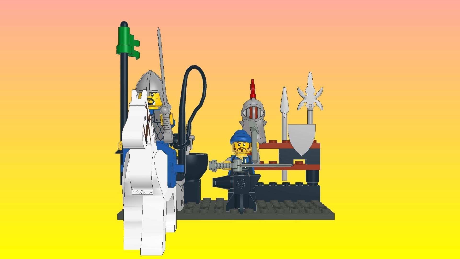 Lego Smithy Model 1013 3D model | CGTrader
