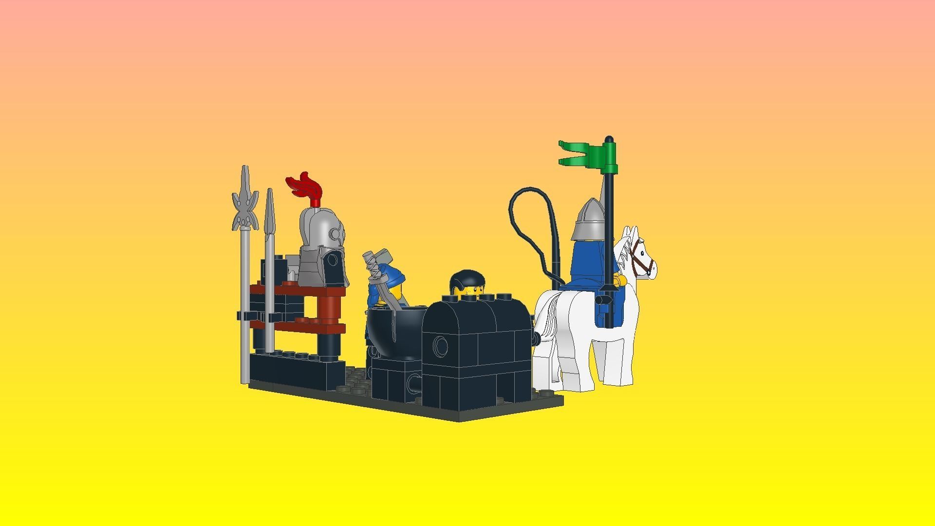 Lego Smithy Model 1013 3D model | CGTrader