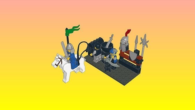 Lego Smithy Model 1013 3D model | CGTrader