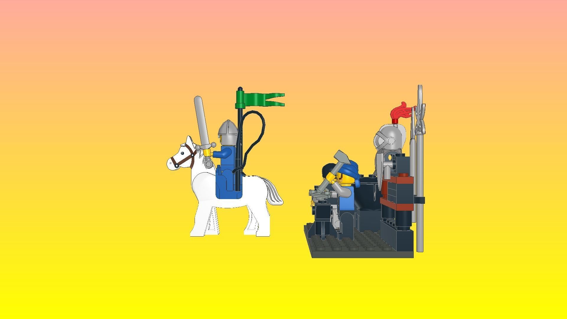 Lego Smithy Model 1013 3D model | CGTrader