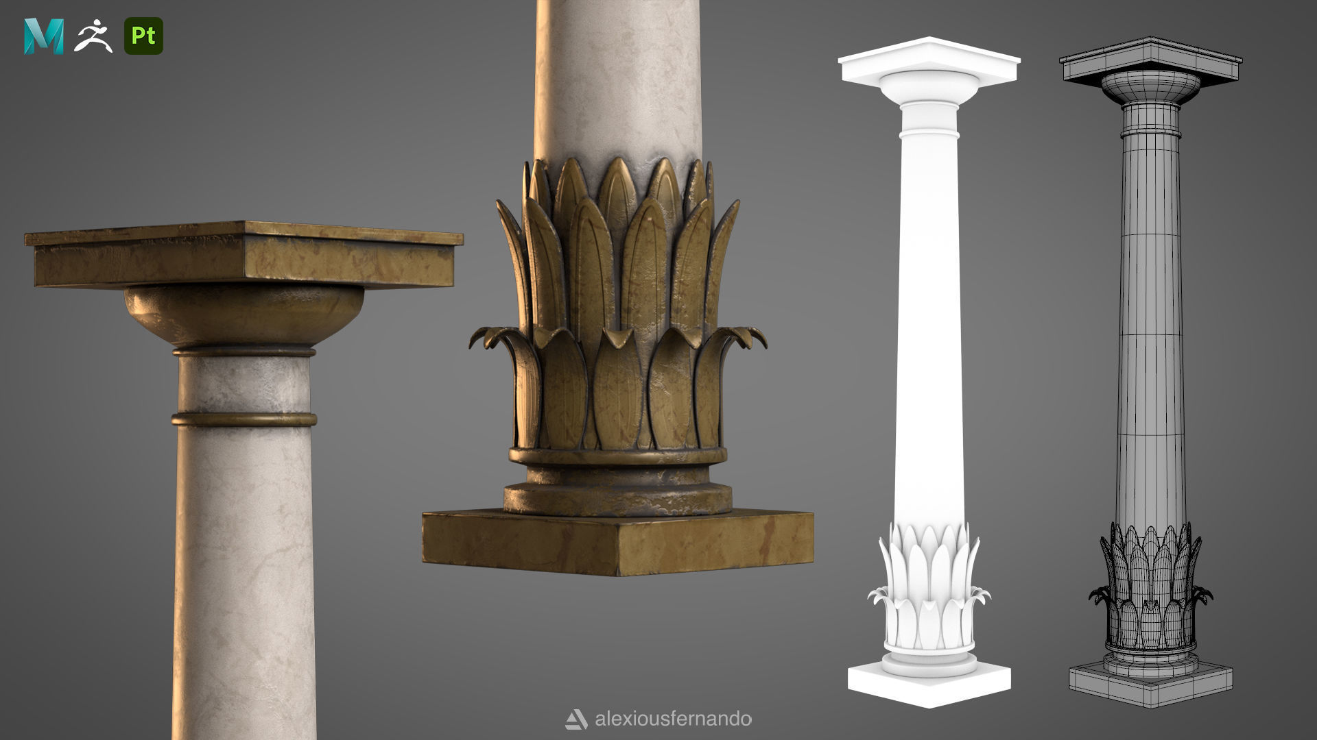 Ancient Pillar - 3D Model 3D model | CGTrader