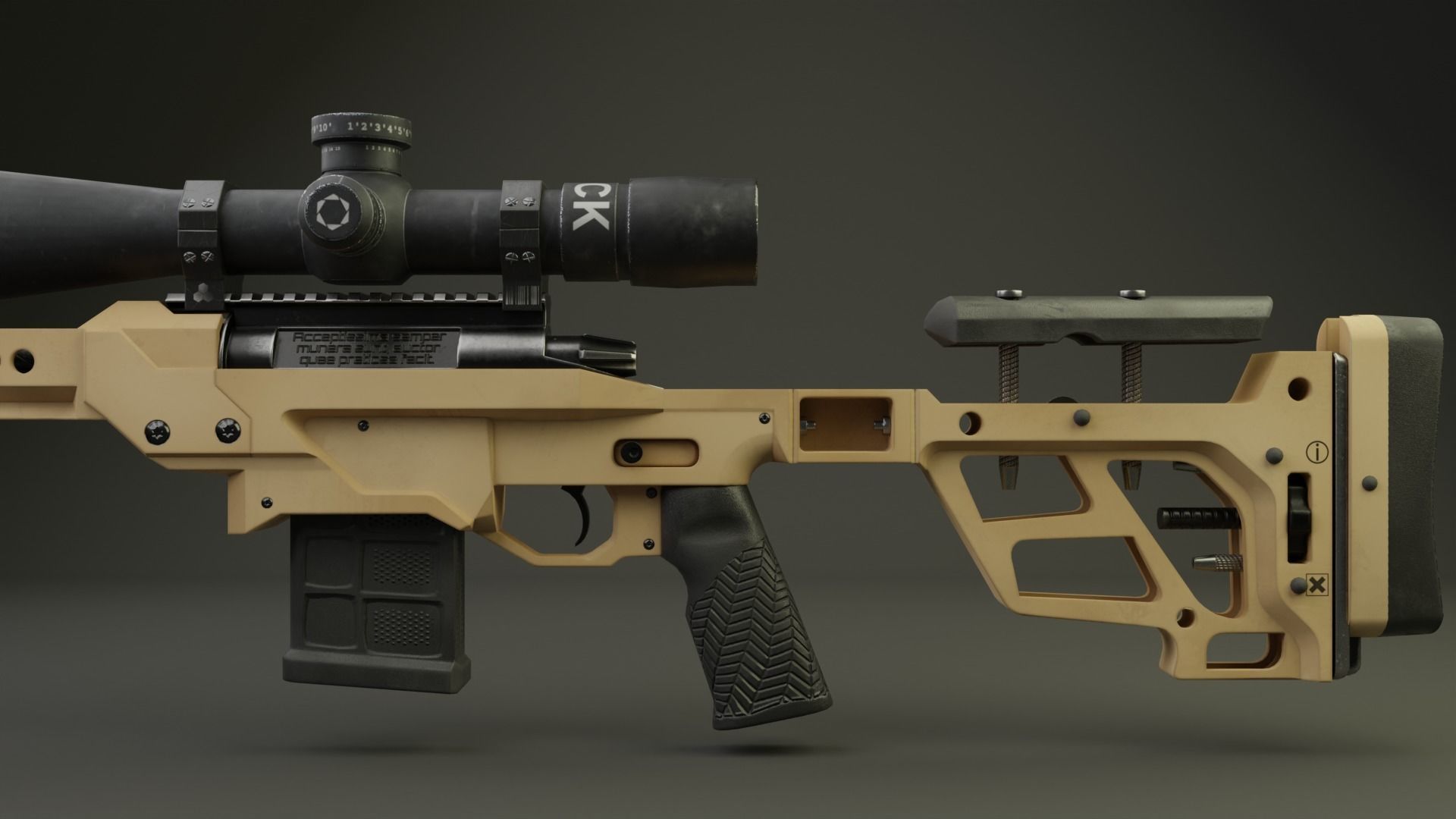 3D model Rifle DELTA 5 PRO VR / AR / low-poly | CGTrader