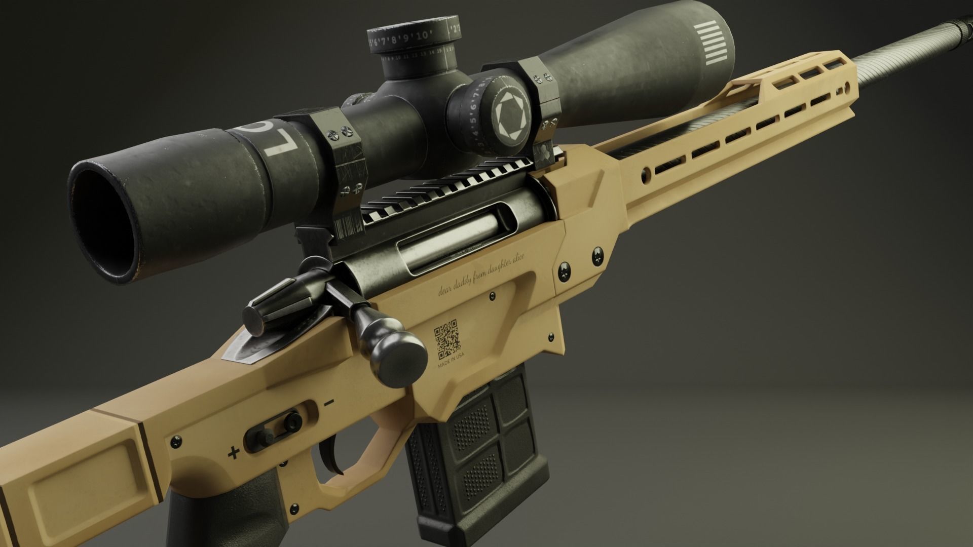 3D model Rifle DELTA 5 PRO VR / AR / low-poly | CGTrader