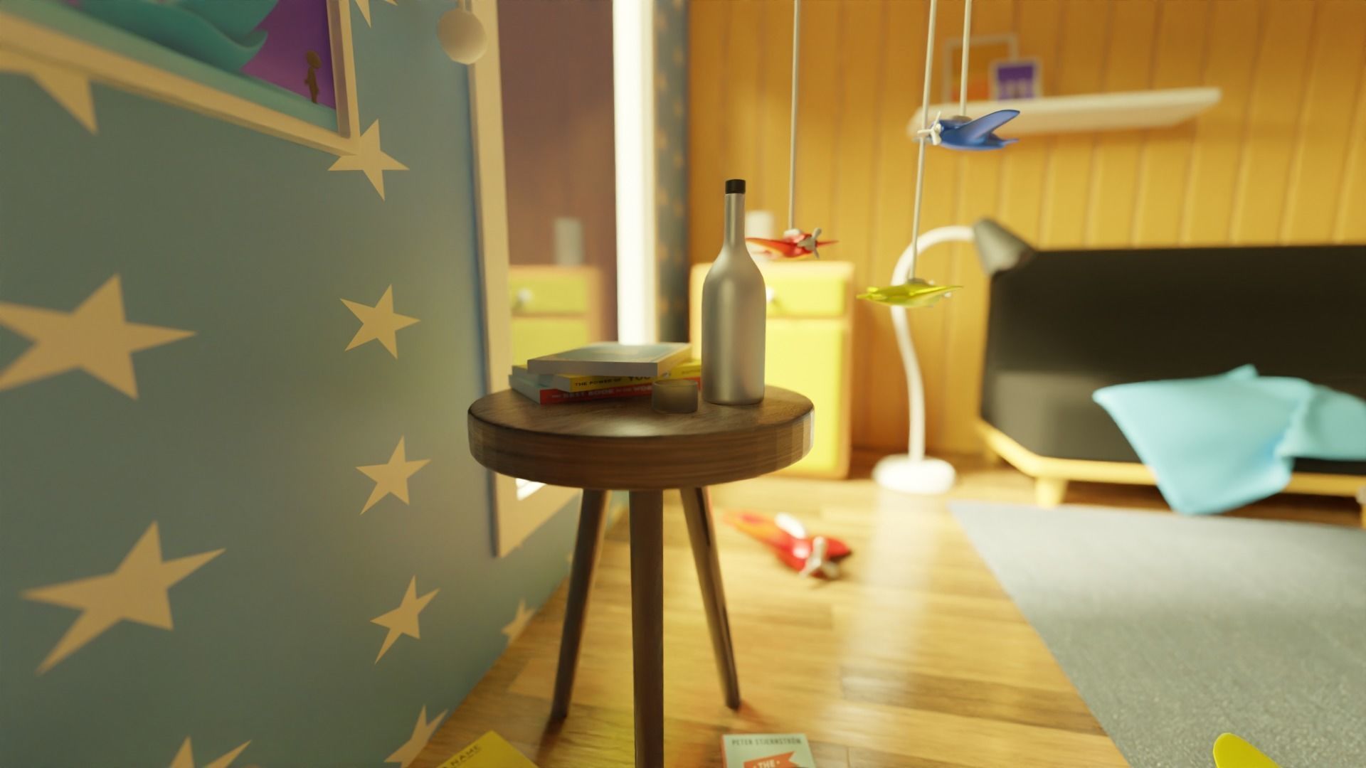 Living Room Cartoon Environment Style 3D model | CGTrader