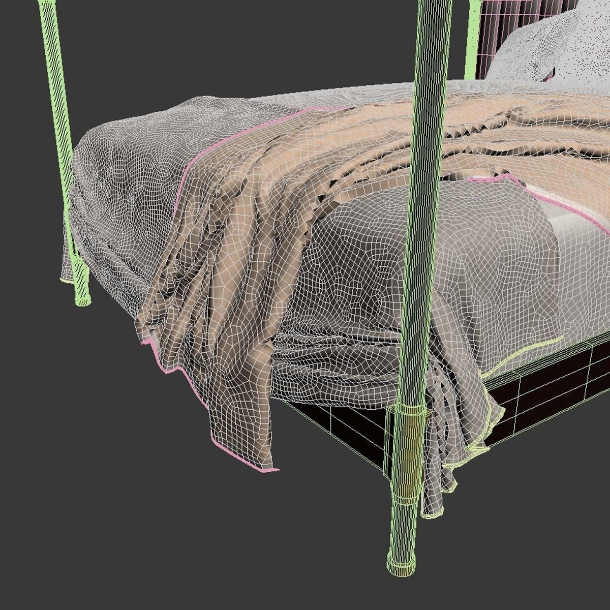 Gregorius Pineo Orsay bed 3D model | CGTrader