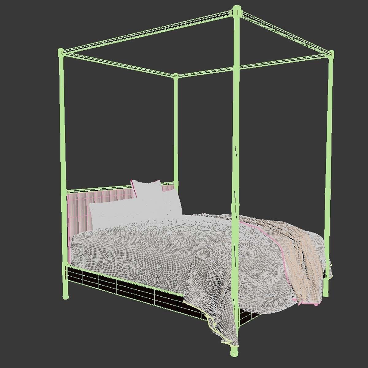 Gregorius Pineo Orsay bed 3D model | CGTrader