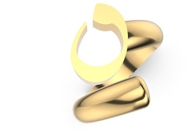 o alphabet ring stl verified 3D model 3D printable | CGTrader