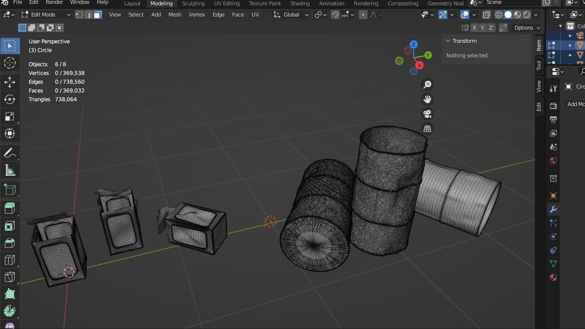 DAMAGED OBJECTS 01 3D model | CGTrader