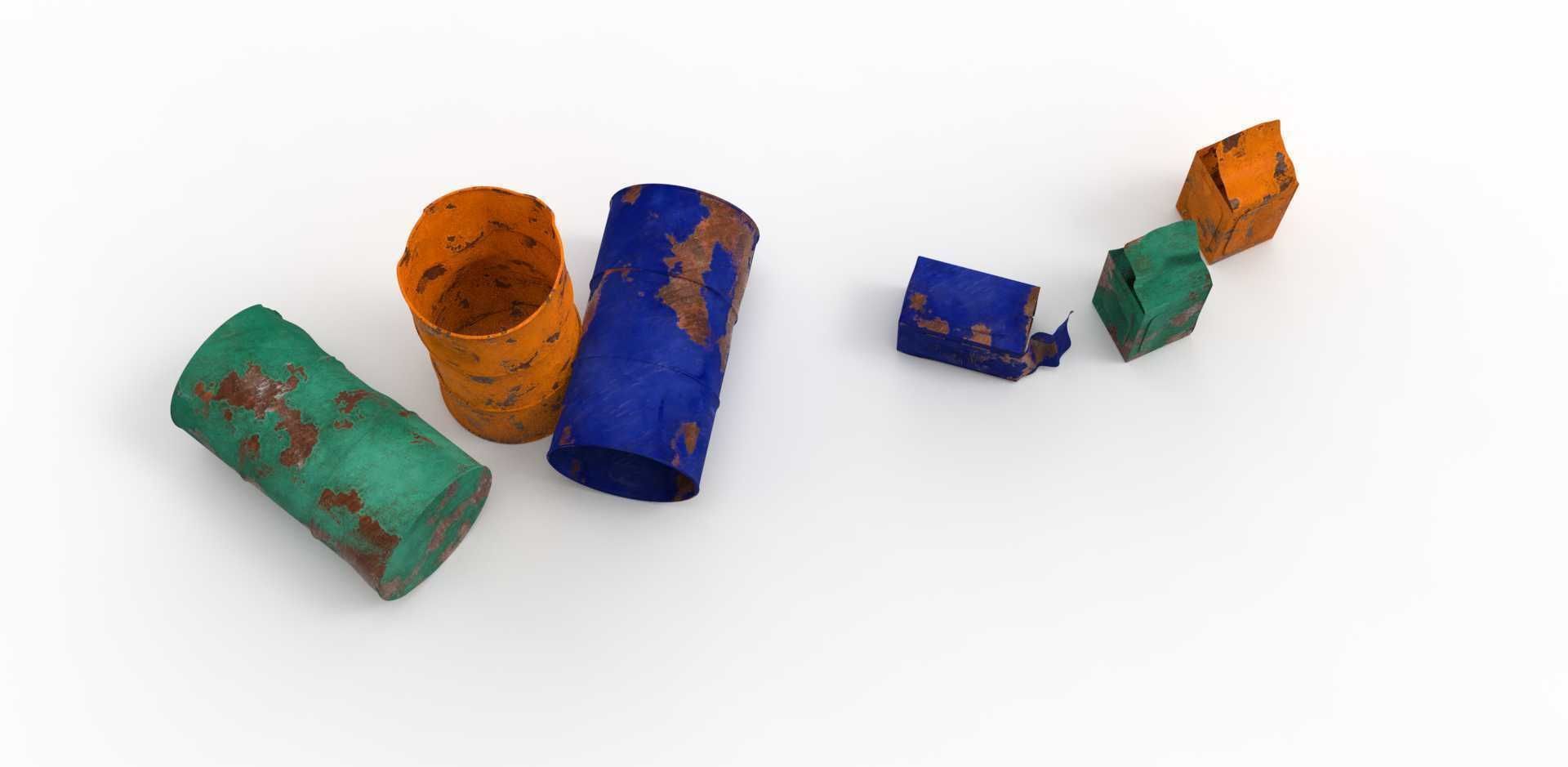 DAMAGED OBJECTS 01 3D model | CGTrader
