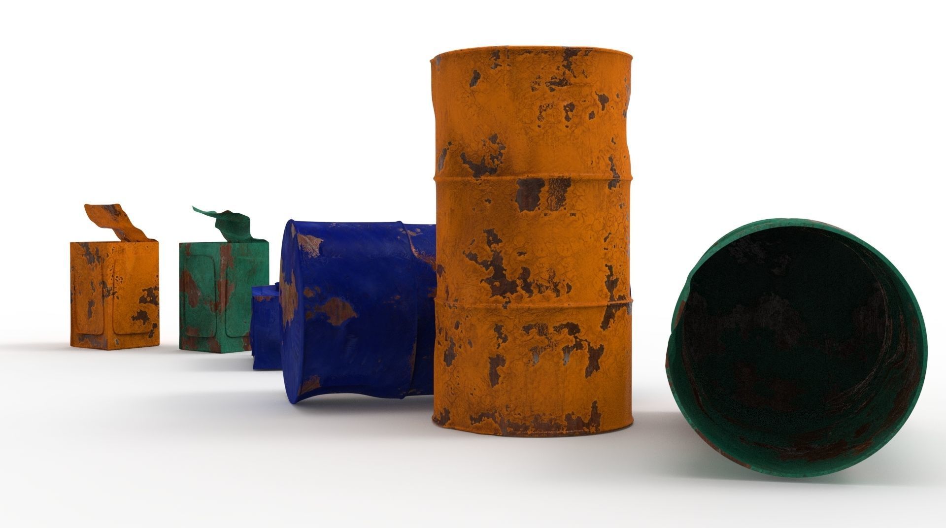 DAMAGED OBJECTS 01 3D model | CGTrader