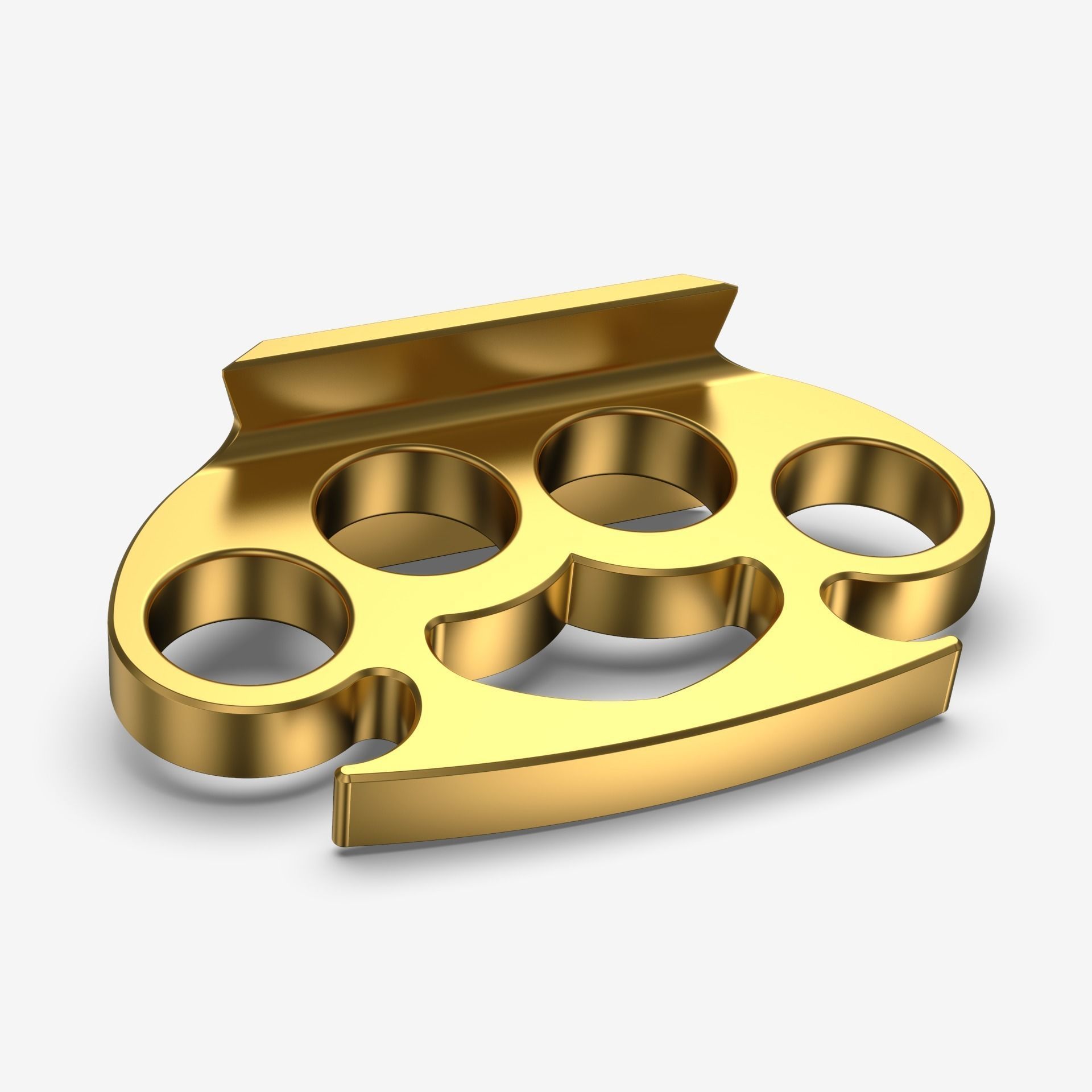 Hammered Brass knuckles 3D model rigged | CGTrader