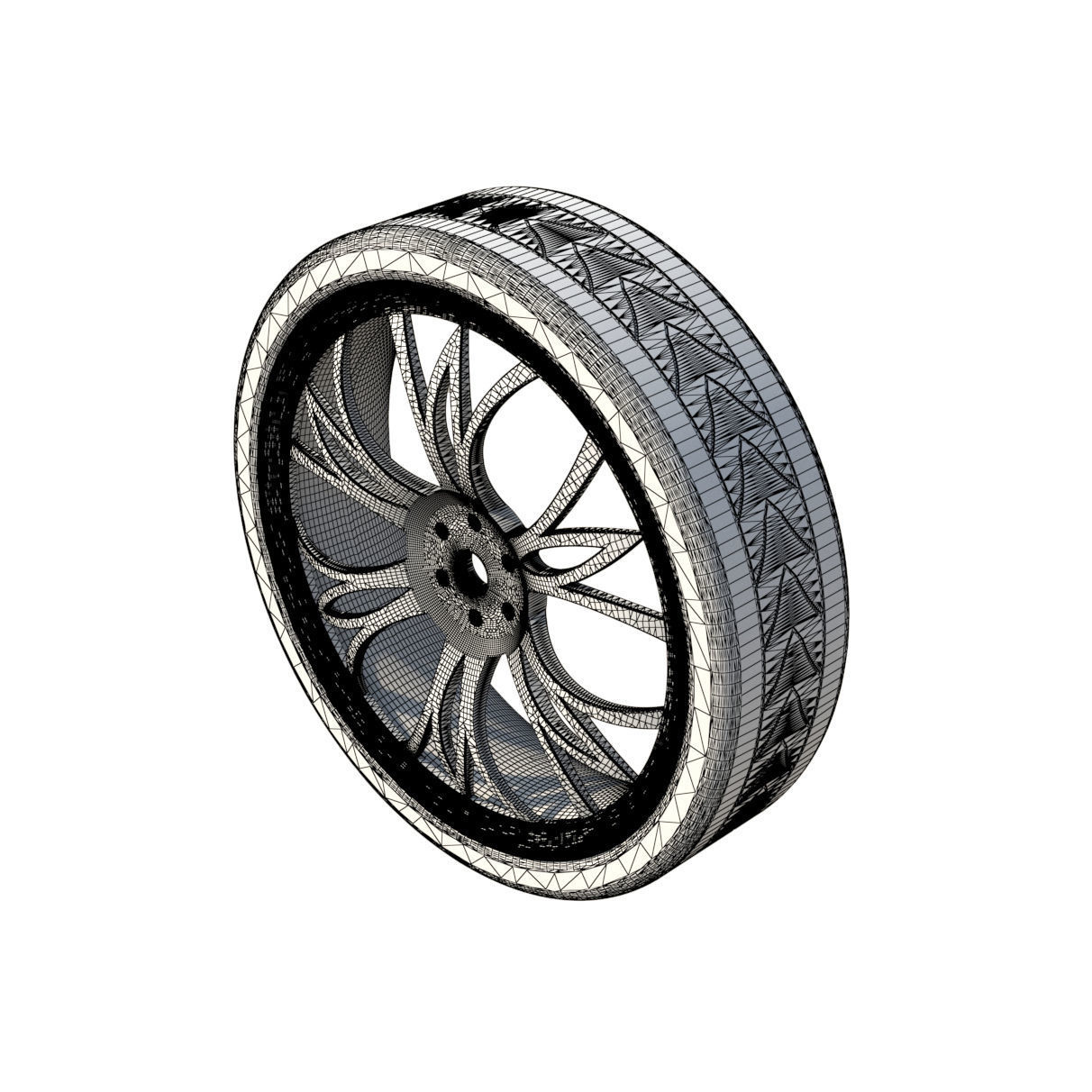 tire wheel 3D model | CGTrader