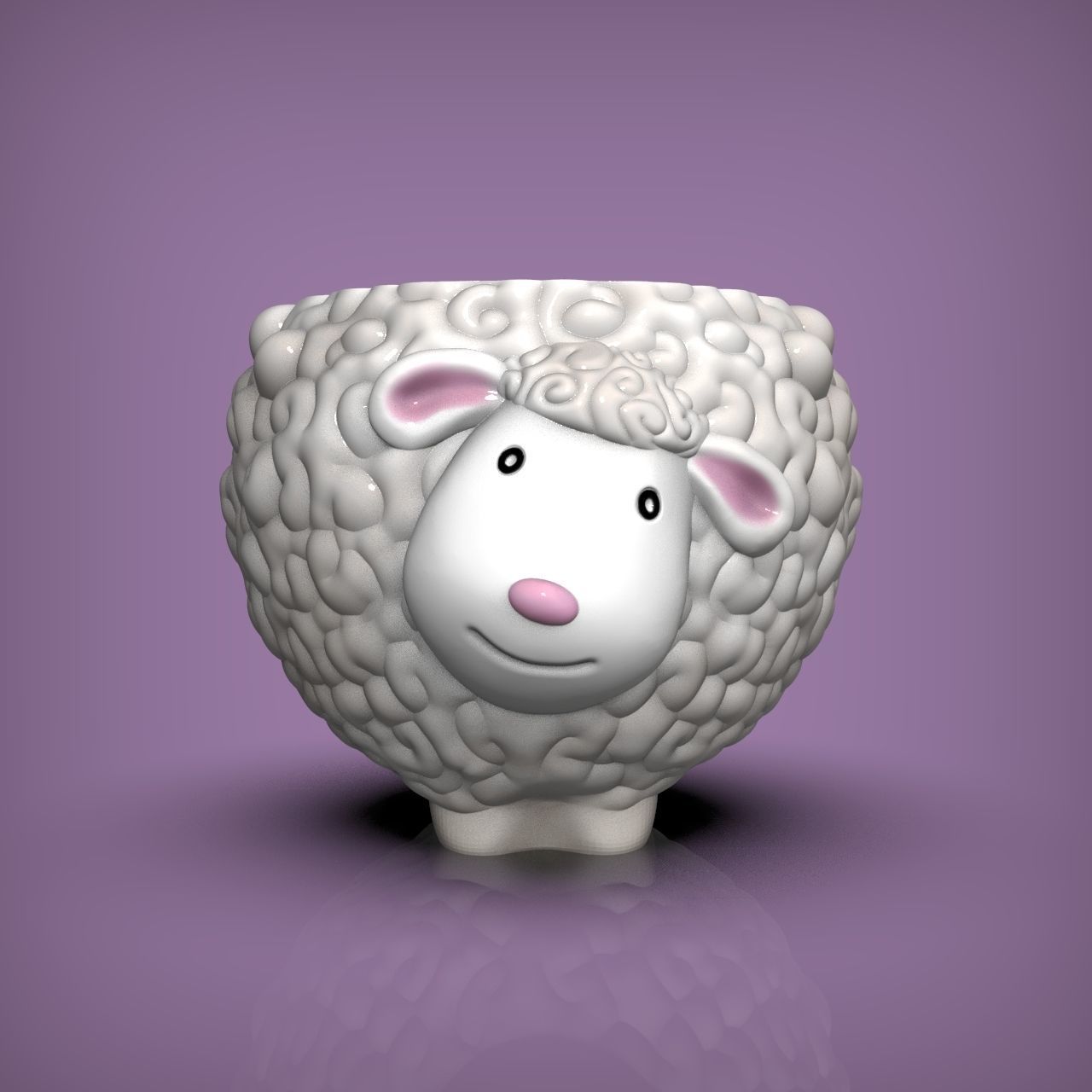 Cute little animals planters 3D model 3D printable | CGTrader