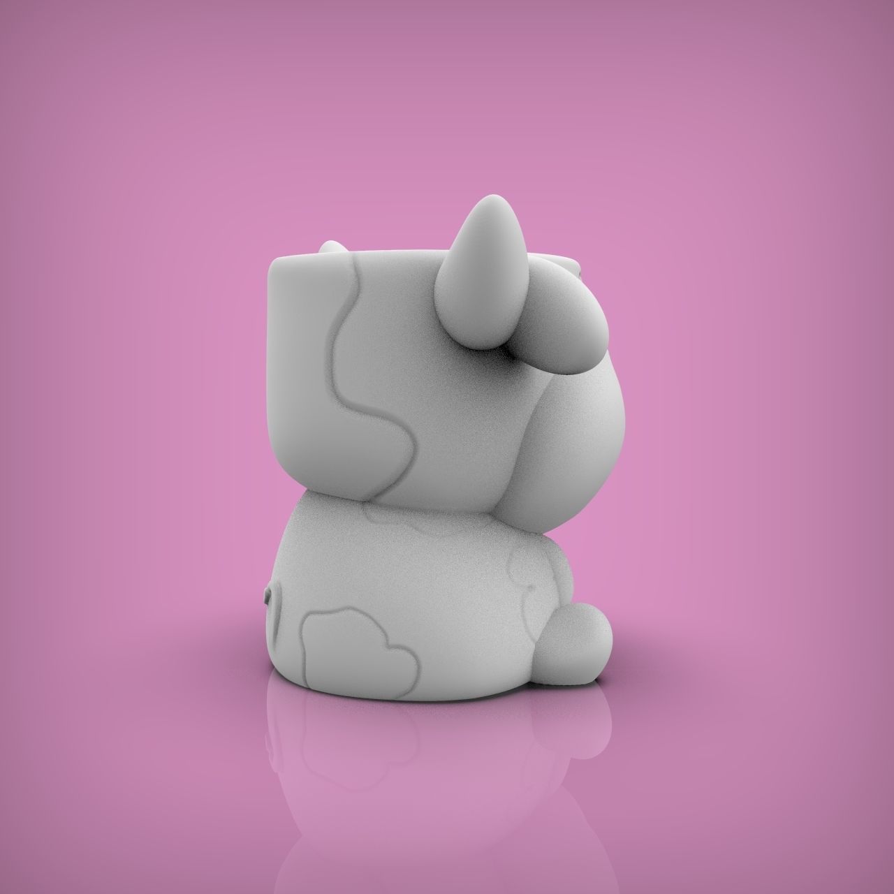 Cow planter 3D model 3D printable | CGTrader
