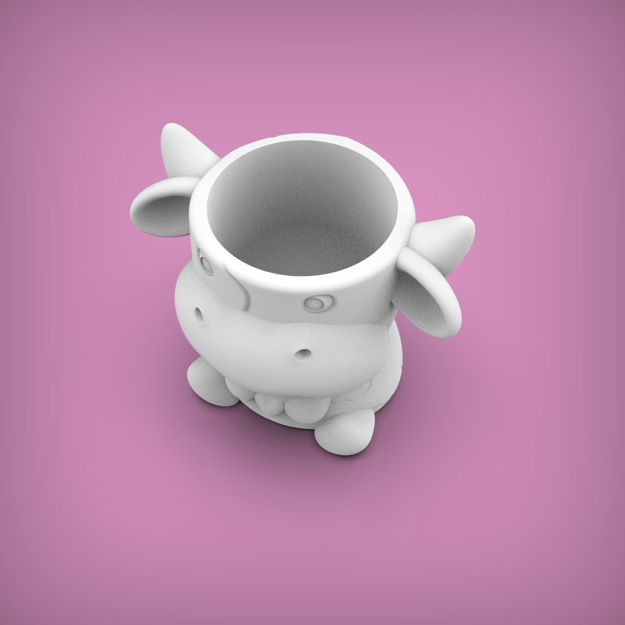 Cow planter 3D model 3D printable | CGTrader