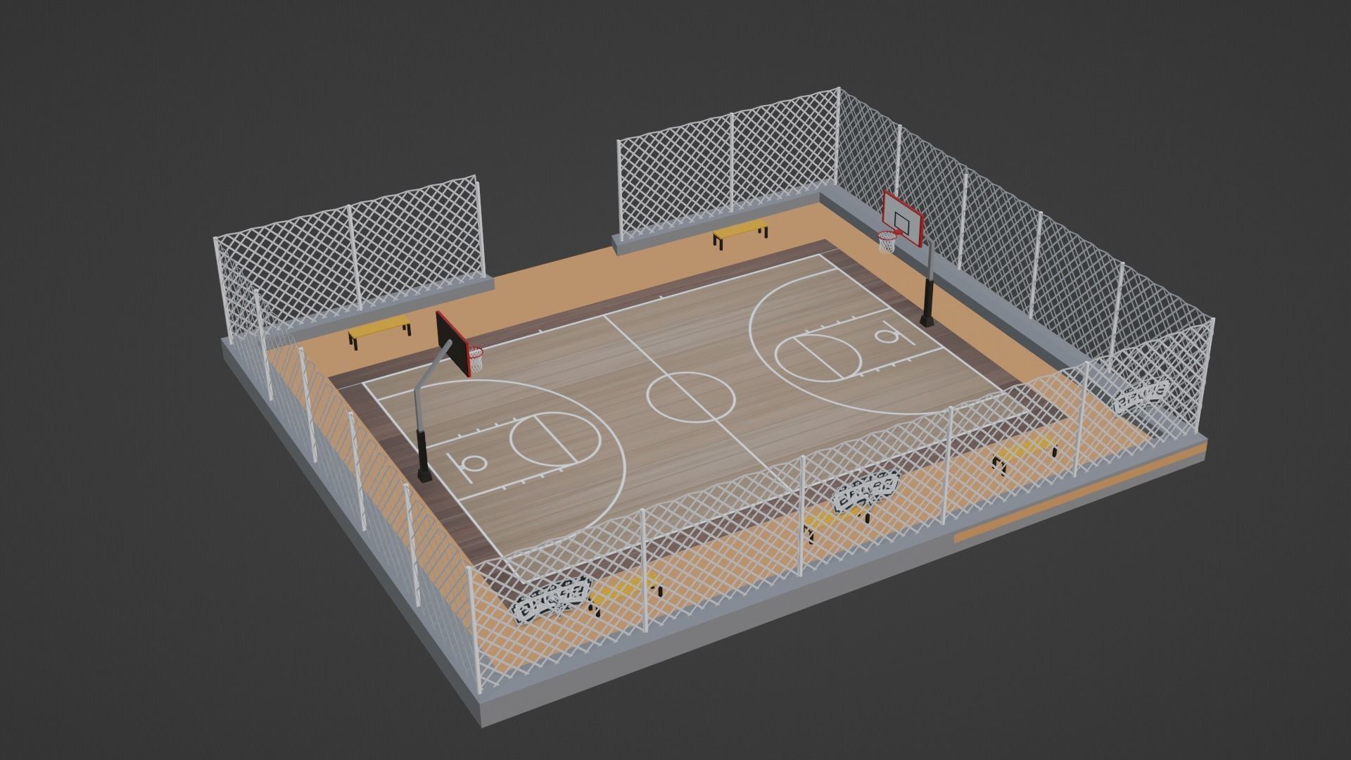 3D model Basketball Stadium - San Antonio Spurs VR / AR / low-poly ...