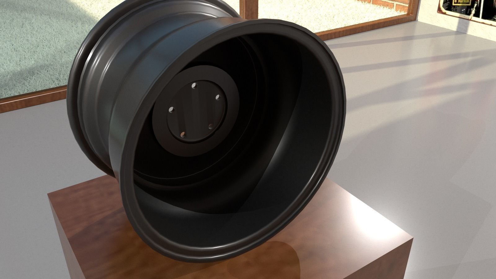 Car wheel rat rod 17 inches x 8 inches 3D model | CGTrader