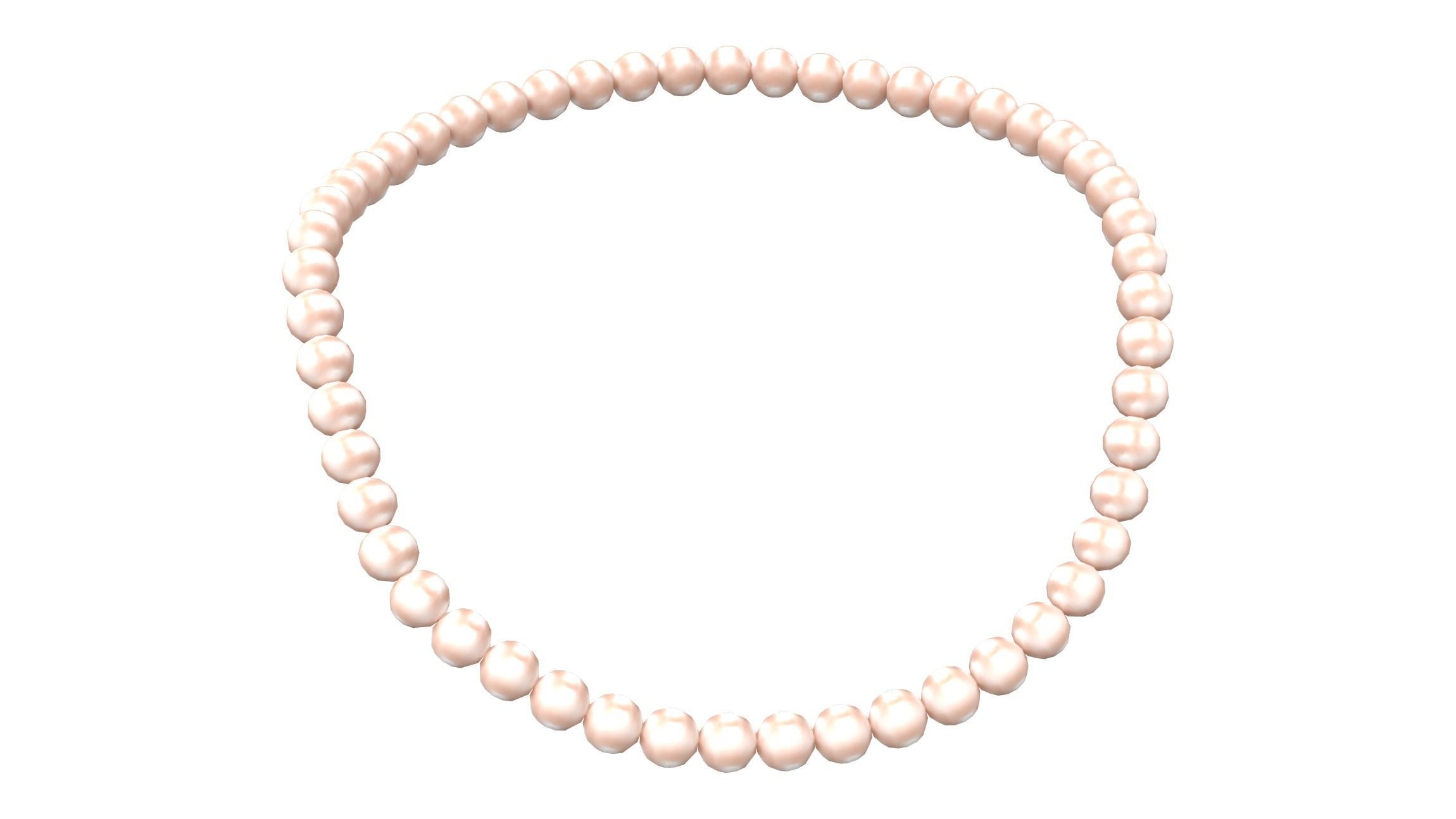 3D model Pearl Beads Necklace VR / AR / low-poly | CGTrader