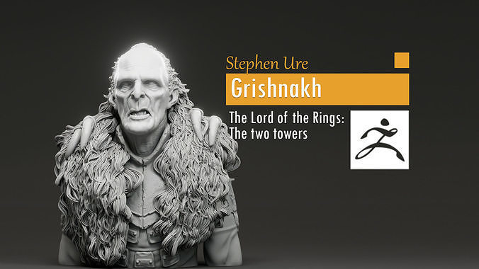 Stephen Ure - Grishnakh - The Lord of the Rings 3D model 3D printable ...