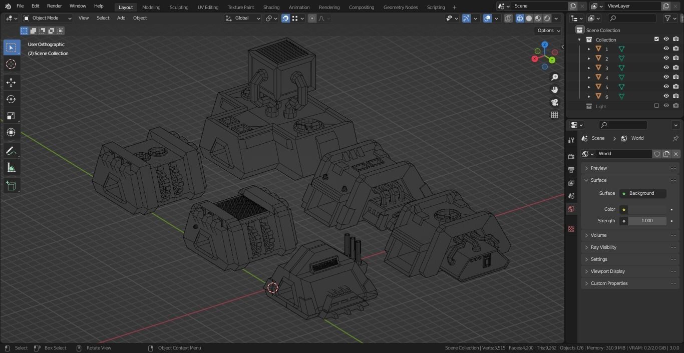 3D model Low Poly Sci-Fi Barracks VR / AR / low-poly | CGTrader